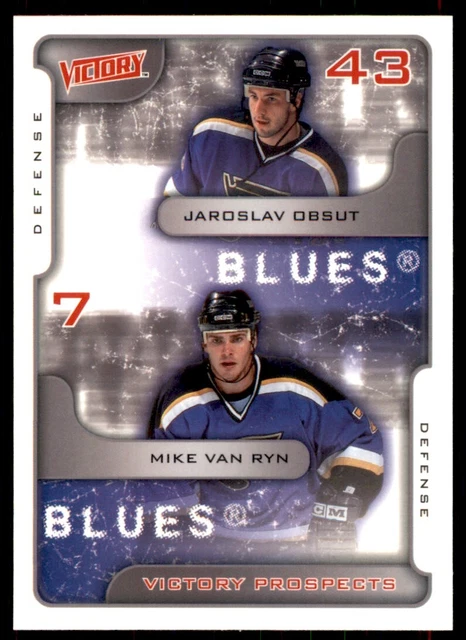 2001-02 PONT SUPÉRIEUR victoire Jaroslav Obsut/Mike Van Ryn RC #387 EUR ...
