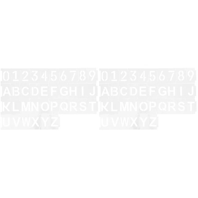 2 SETS ALPHANUMERISCHE Vorlage Kinder Malen Schablonen Zum Zeichnen EUR ...