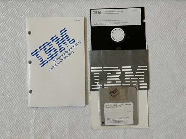 IBM 3270 EMULATION Cards Guide to Operations + IBM 3278/79 Diagnostics ...