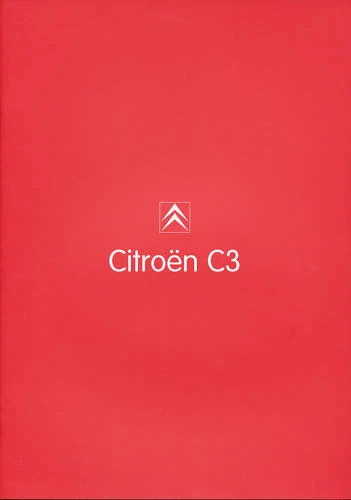 CITROEN C3 PROSPEKT 2002 1/02 D brochure prospectus catalogus catalogue ...
