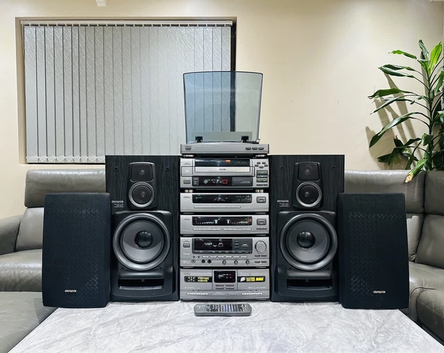 AIWA MX-Z9500M STEREO Stack System HiFi Separates Speakers + Remote £ ...