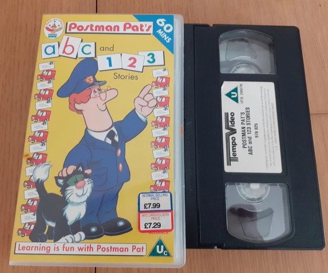 POSTMAN PAT ABC & 1,2,3 (Vhs/Pal) Rare £7.99 - PicClick UK