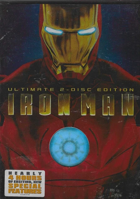 IRON MAN (DVD, 2008, 2-Disc Set, Ultimate Edition) US Import $9.99 ...