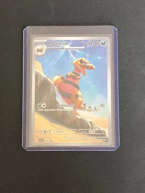 2025 KROKOROK IR 136/086 SV: Black Bolt English Pokemon TCG $13.50 ...