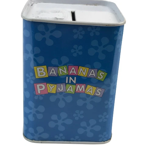 VINTAGE BANANAS IN Pyjamas Tin Money Box 1995 ABC 9 cm (RARE) $50.00 ...