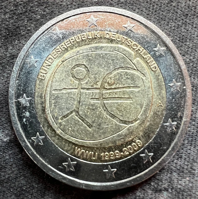 2 EURO MÜNZE Strichmännchen WWU 1999-2009 "A" BRD-Selten EUR 2.000,00 - PicClick DE