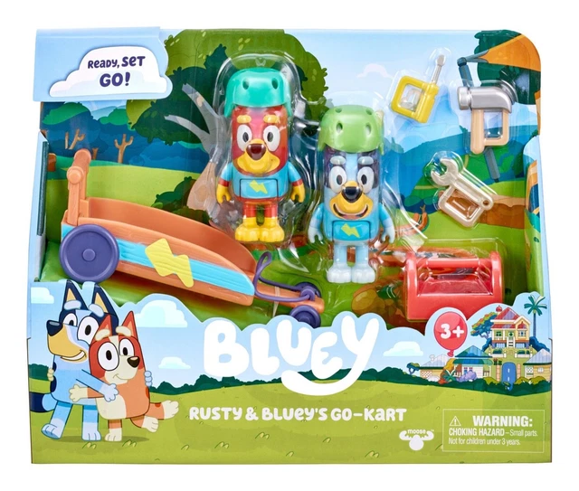 BLUEY RUSTY & Bluey's Go-Kart Playset EUR 17,19 - PicClick FR