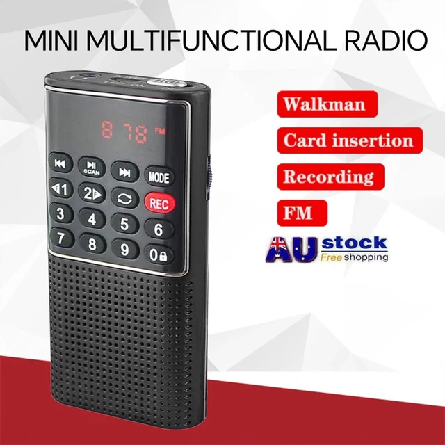 2025 RECHARGEABLE DIGITAL Portable Radio MP3 Music Player FM USB SD ...