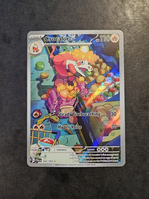POKÉMON TCG CROCALOR 202/193 Illustration Rare - Scarlet & Violet ...