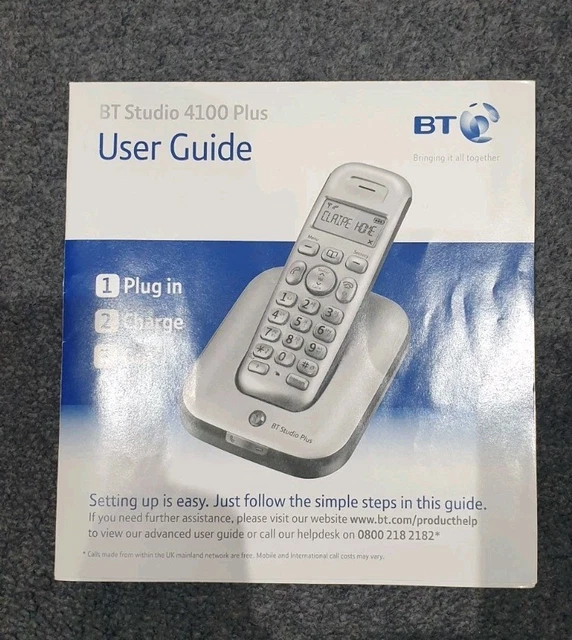 BT PHONE INSTRUCTION MANUAL USER GUIDE Studio 4100 plus £3.83 - PicClick UK