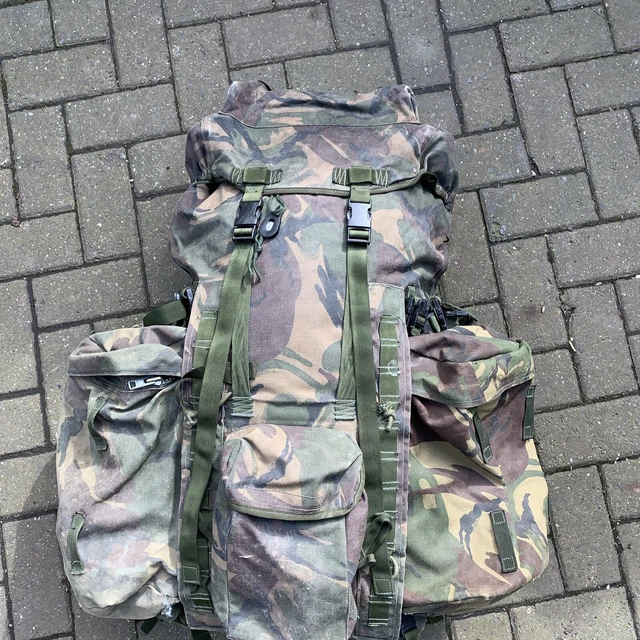 BRITISH ARMY PLCE DPM IRR BERGAN BERGEN 120l RUCKSACK Long back £50.00 ...