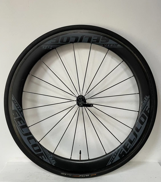 SELCOF DELTA 56 mm Carbon Aero Road Bike Front Wheel 700c £120.00 ...