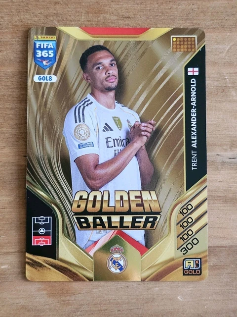 PANINI FIFA 365 Adrenalyn XL 2026 Trent Alexander Arnold Golden Baller ...