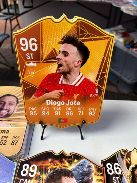 DIOGO JOTA LIVERPOOL EAFC FUT FIFA Player Card, Printed on Premium 3mm ...
