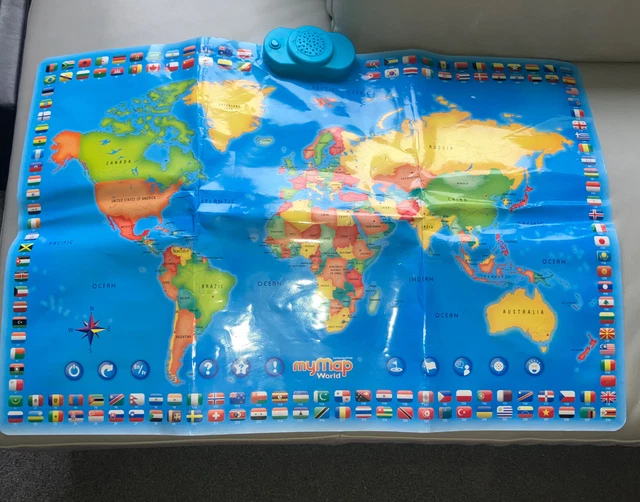 MY MAP WORLD - Interactive Map Educational Talking Map Toy for Kids ...