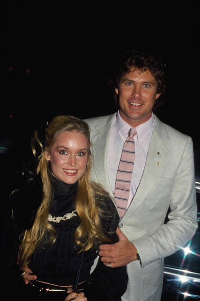 AMERICAN ACTOR DAVID Hasselhoff and his wife actress Catherine .. Old ...