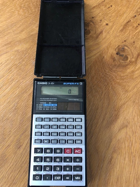 CALCOLATRICE SCIENTIFICA VINTAGE. Casio fx-85v super-fx, energia solare ...
