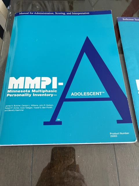 MMPI-A MINNESOTA MULTIPHASIC Personality Inventory Manual Adolescent ...