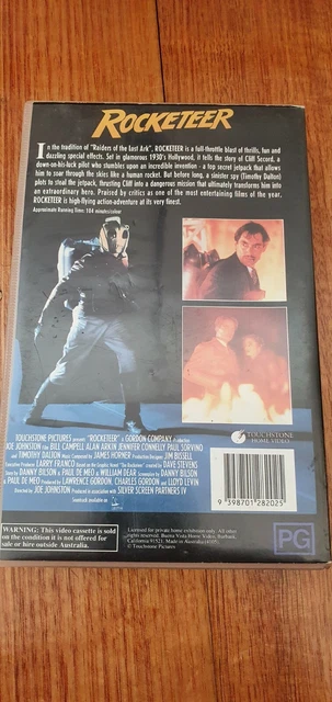 THE ROCKETEER VHS 1991 Superhero Joe Johnston TouchStone Home Video $10 ...