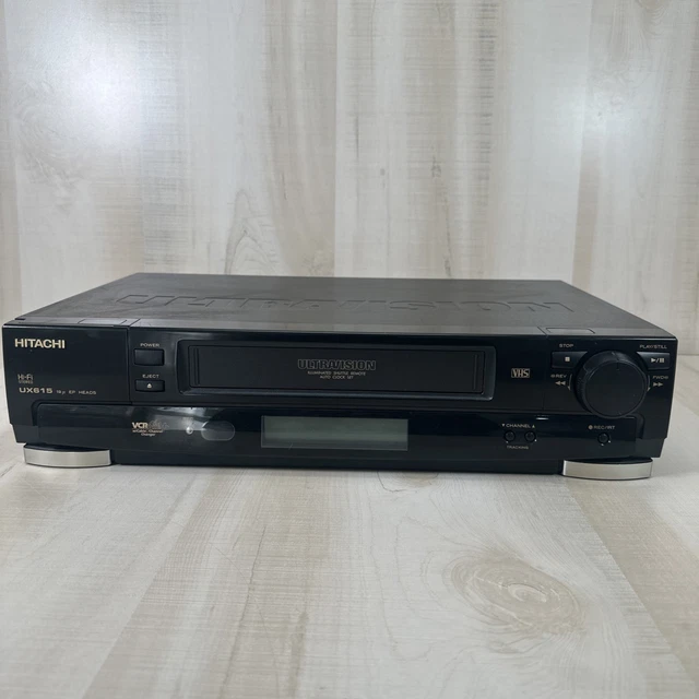 HITACHI VT-UX615A VHS Video Cassette Player Recorder Hi-Fi No Remote ...