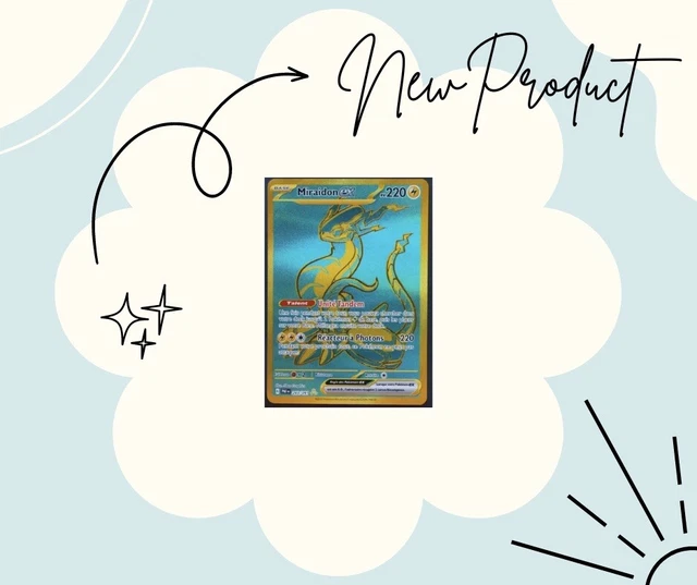CARTE POKEMON MIRAIDON 243/091 EX Gold - EV 4.5 - Destinées de Paldea ...