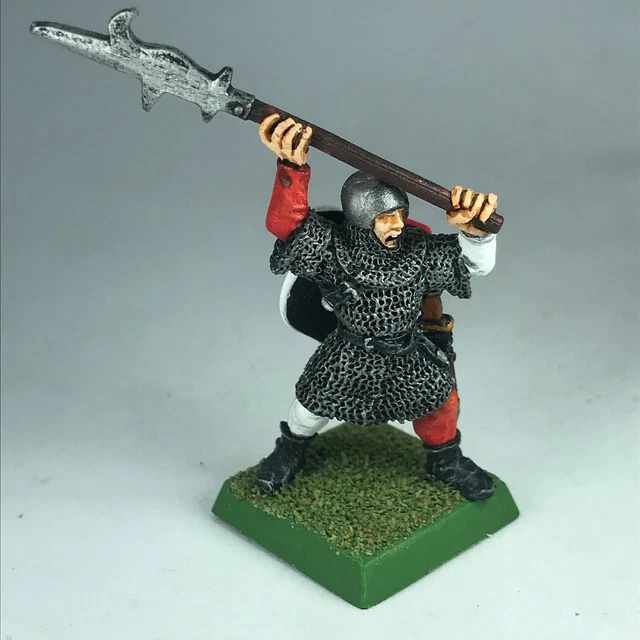 CLASSIC BRETONNIAN MEN At Arms Halberd - Painted - Warhammer Fantasy ...