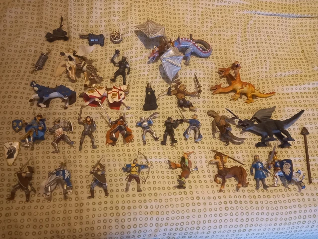 PAPO TOY BUNDLE knights, Horses, dragons, Figures, centaur, pegasus ...