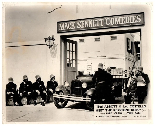 ABBOTT & COSTELLO Meet the Keystone Kops Lobby Card Mack Sennett Studio ...
