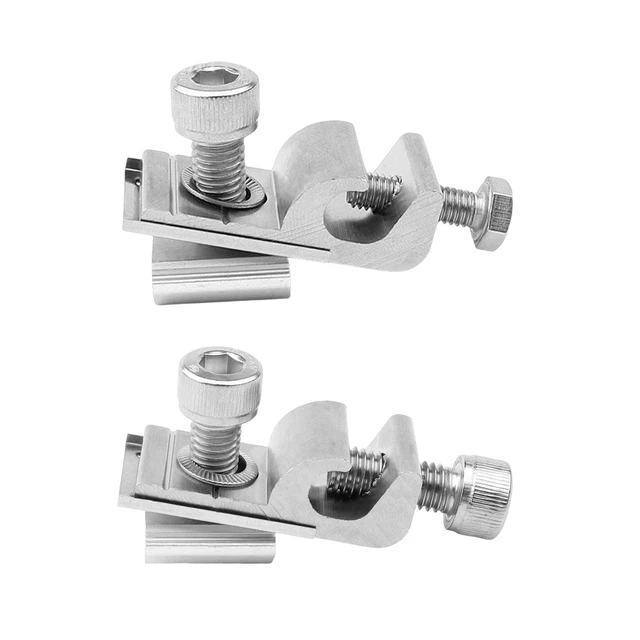 SOLAR PANEL GROUNDING Lugs Wiring Frame Clip Metal 1x Solar Earthing ...