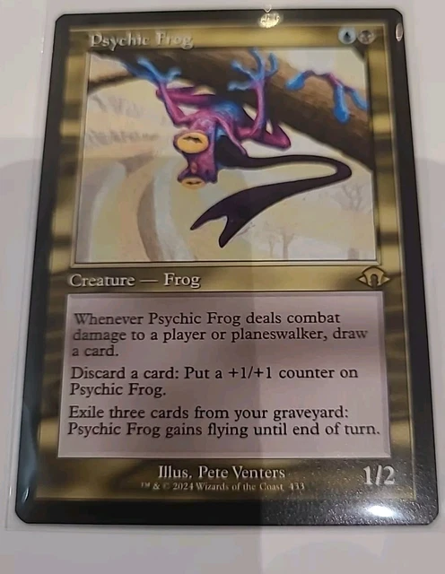 CORNICE RETRÒ MTG Psychic Frog (Modern Horizons 3 #433) M/QUASI EUR 1 ...