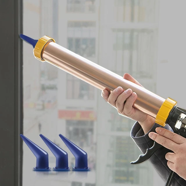 CAULKING GUN NOZZLES Plastic Glass Glue Sealant Caulking Tips Filler ...