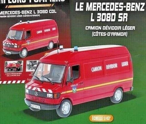 MERCEDES BENZ L 308D SR Pompiers dévidoir léger des COTES D’ARMOR SDIS ...