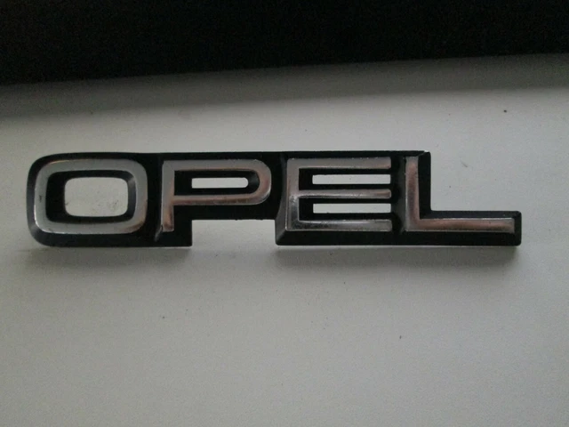 SIGLE INSIGNE EMBLÈME monogramme alu OPEL Kadett Rekord Ascona Corsa ...
