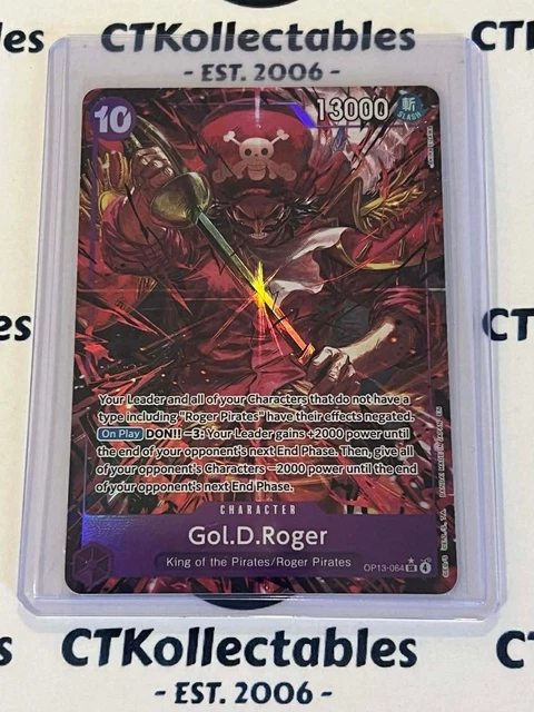 ONE PIECE - Carrying on his will OP13-064 – Gold.D.Roger SR Alt Art $49 ...