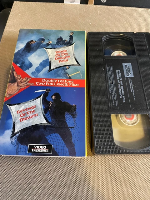 VHS DOUBLE FEATURE Blood Of The Dragon Peril Revenge of The Dragon £4. ...