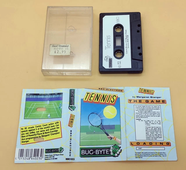 JEU CASSETTE BBC Micro / ACORN Electron : TENNIS EUR 11,00 - PicClick FR