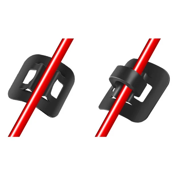 10PCS ALUMINUM BIKE Cable Clips for Easy Installation and Compatibility ...