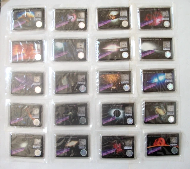 NESTLE METEORITE STARDUST Cards Full Set of 20 Space Research ...