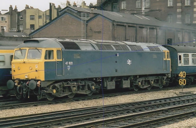 DIESEL TRAIN PHOTO Railway Picture Br Class 47 Photograph British Rail ...
