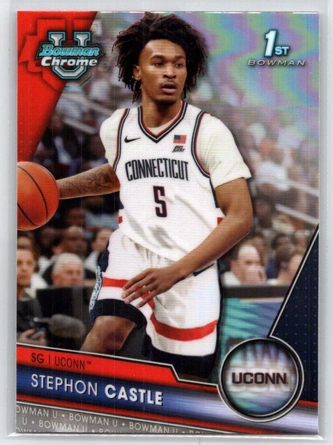 2024 1° BOWMAN U Rifrattore Cromato Stephon Castle #88 UConn Huskies ...