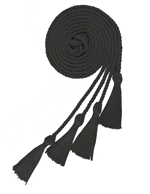 DOUBLE BLACK GRADUATION Honor Cords for Graduation 2025 National Honors ...