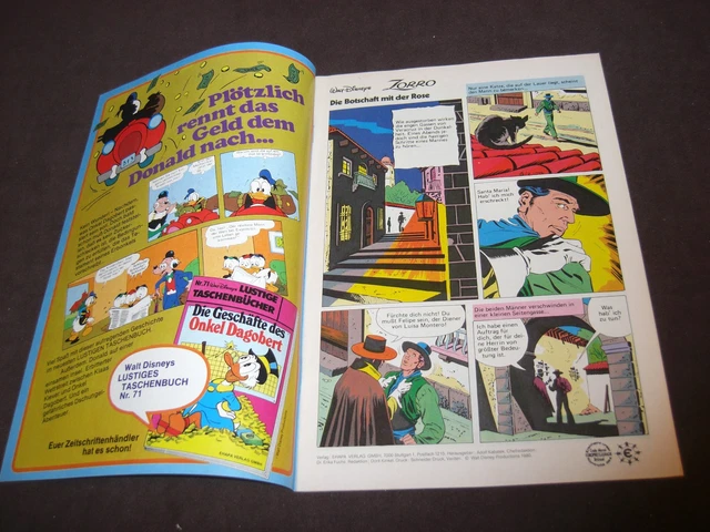 COMIC-HEFT ZORRO 1/1981, Ehapa, Mickyvision, Micky Maus Beilage, TOP ...