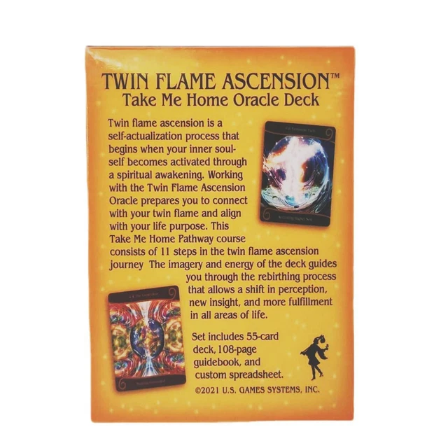 TWIN FLAME ASCENSION Oracle Card 55 Cards Board Game Oracle Deck ...