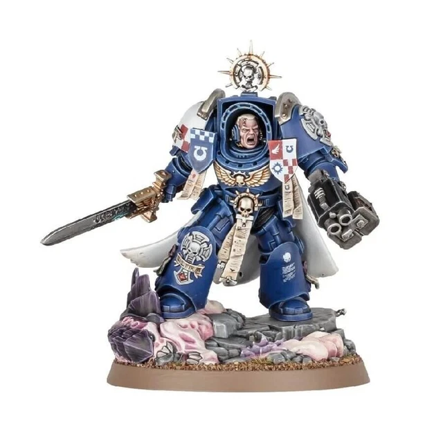 SPACE MARINE TERMINATOR Captain with Power Sword (warhammer 40k/kill ...