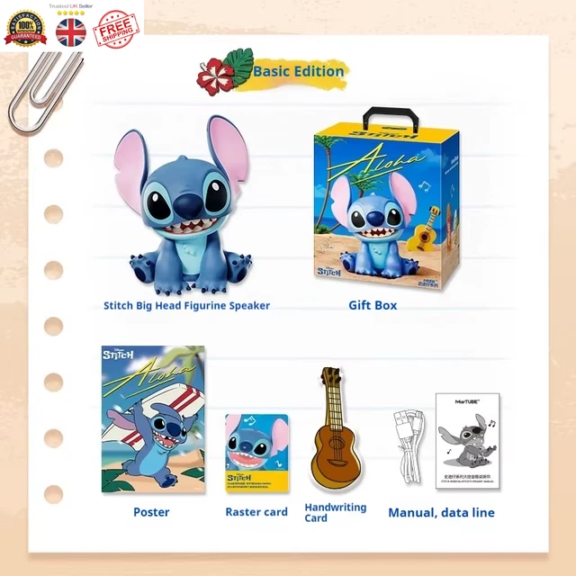 STITCH BLUETOOTH SPEAKER - Cute Anime Decor with High Sound Quality ...