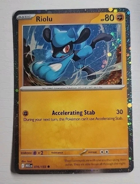 RIOLU COSMOS HOLO 076/132 Mega Evolution NM £4.01 - PicClick UK