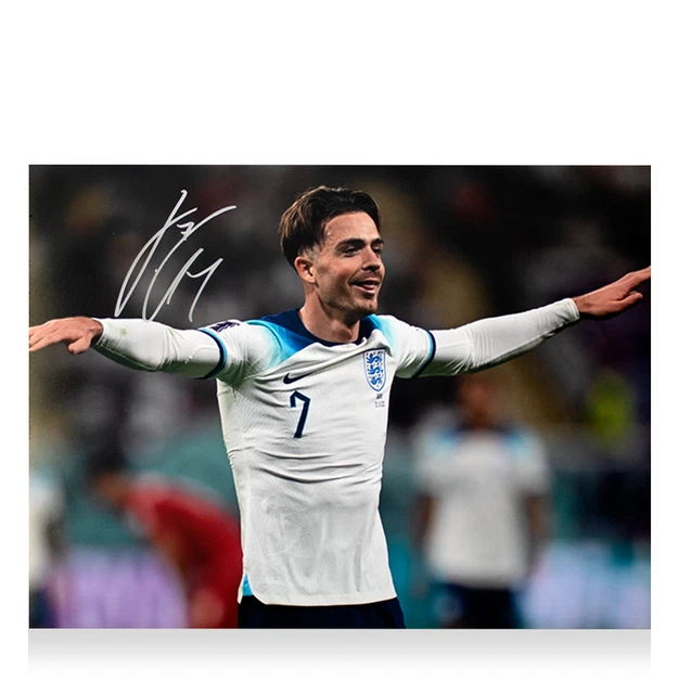 JACK GREALISH SIGNED England Photo: FIFA World Cup Goal vs IR Iran ...