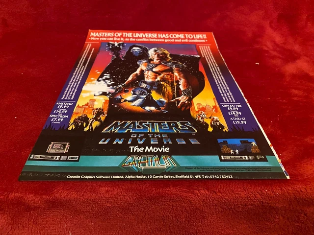 GAME16 HE-MAN & The Masters Of The Universe Game Advert 11X8 Commodore ...