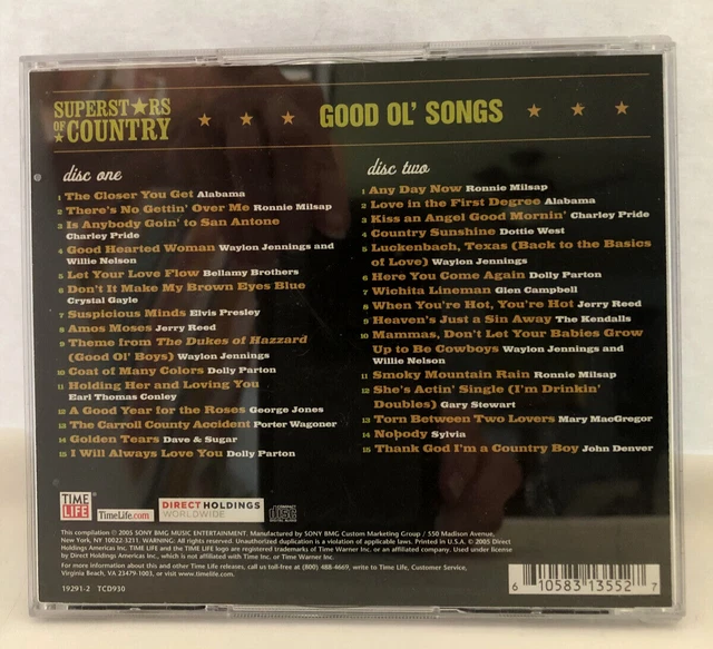 SET DE 2 CD Superstars of Country Good Ol' Songs Time Life Music EUR 20 ...