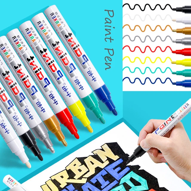 STYLO MARQUEUR DE Peinture Permanent Étanche Pour Pneu De Voiture Bande ...